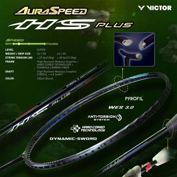 🚀ไม้ของระดับโลก🚀VICTOR ARS-HS PLUS C Hypersonic Plus🏸ไม้แบดพลังความเร็ว | Shopee Thailand