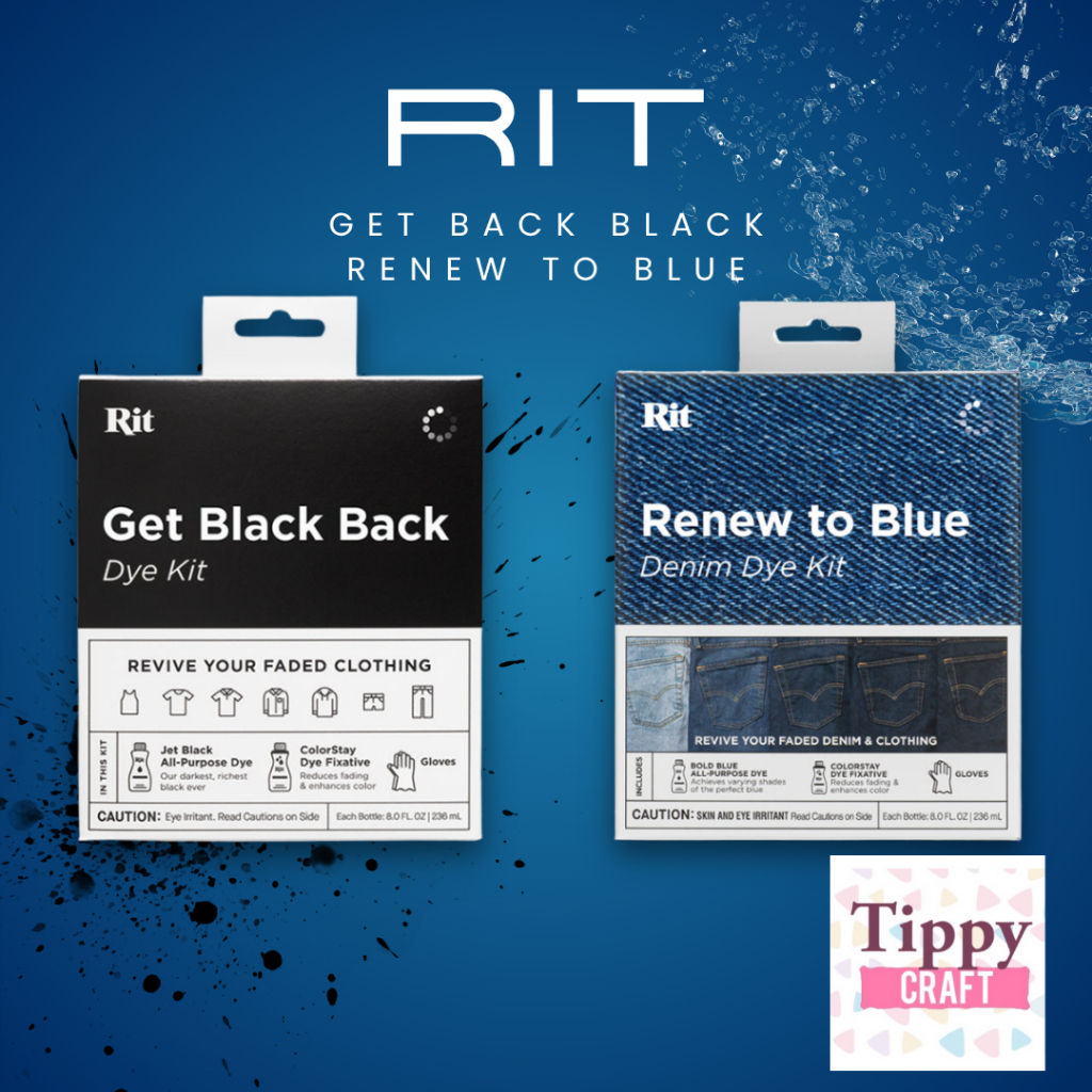 Rit Dye Kit – Back to Black & Renew to Blue ชุดย้อมผ้าฟื้นฟูสีผ้าสีดำ ...