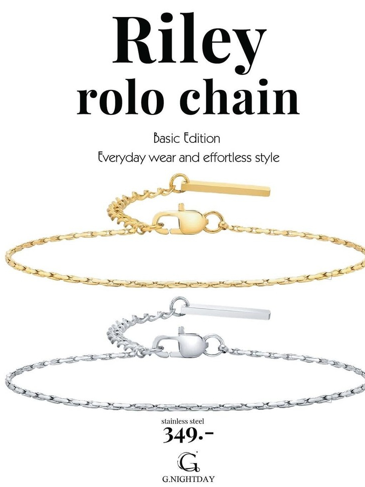 Riley chain bracelet สร้อยข้อมือ ข้อมือสลักชื่อ | Shopee Thailand