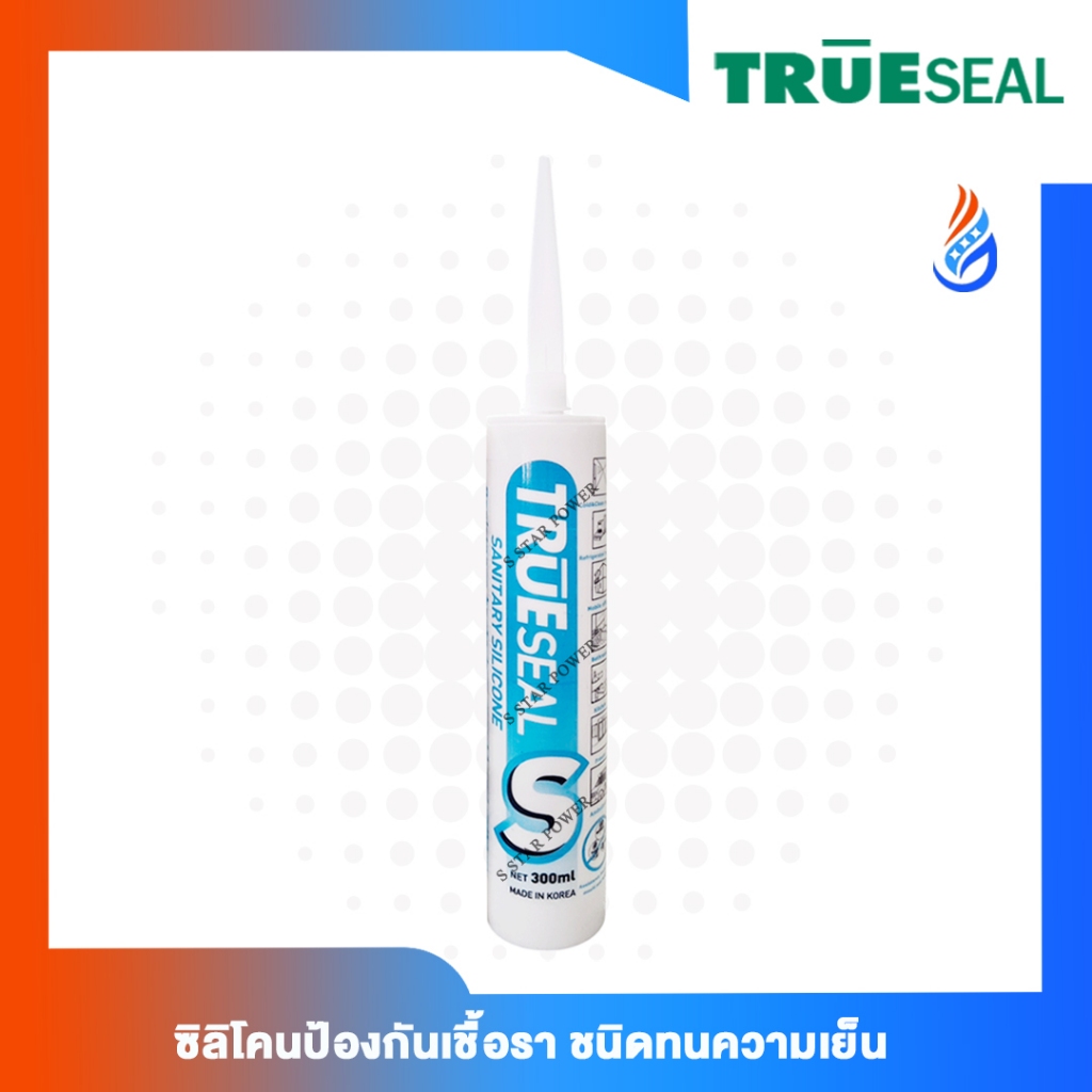 Trueseal ซิลิโคนยาแนว Sealant ชนิดไร้กรด กาวซิลิโคน อุดรอยแตก ร้าว กัน ...