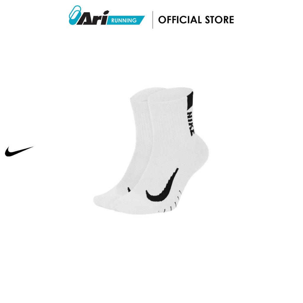 NIKE MULTPLIER ANKLE SOCKS 2PR - WHITE (SX7556-100) | Shopee Thailand