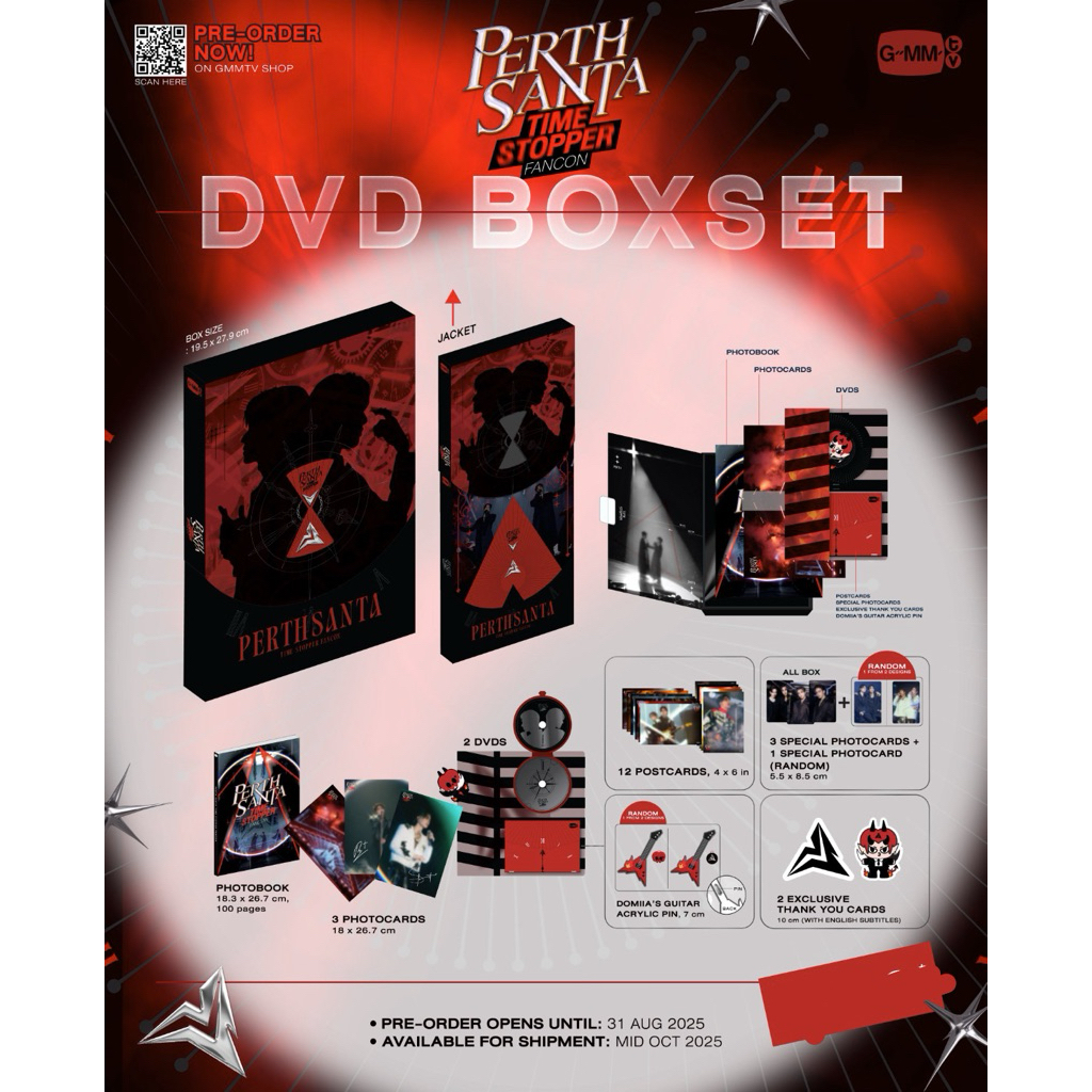 (รอบพรี ทักแชทก่อนสั่ง) DVD BOXSET PERTH SANTA TIME STOPPER FANCON ...