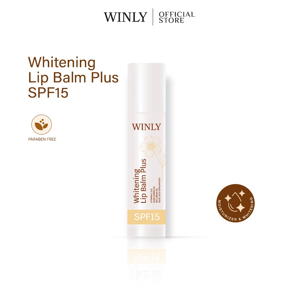 WINLY WHITENING LIP BALM PLUS SPF15 4.8G ลิปบาล์มบำรุงฝีปาก กลิ่นเปป ...