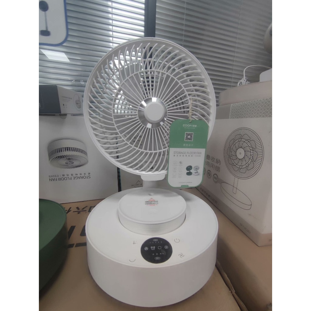 🔥【edon E908B พัดลมตั้งพื้นไร้สาย】พัดลมไฟฟ้ารีโมทไร้สาย｜ชาร์จเร็ว Type-C｜ส่ายลมกว้าง 120°｜ตัวพับ ...