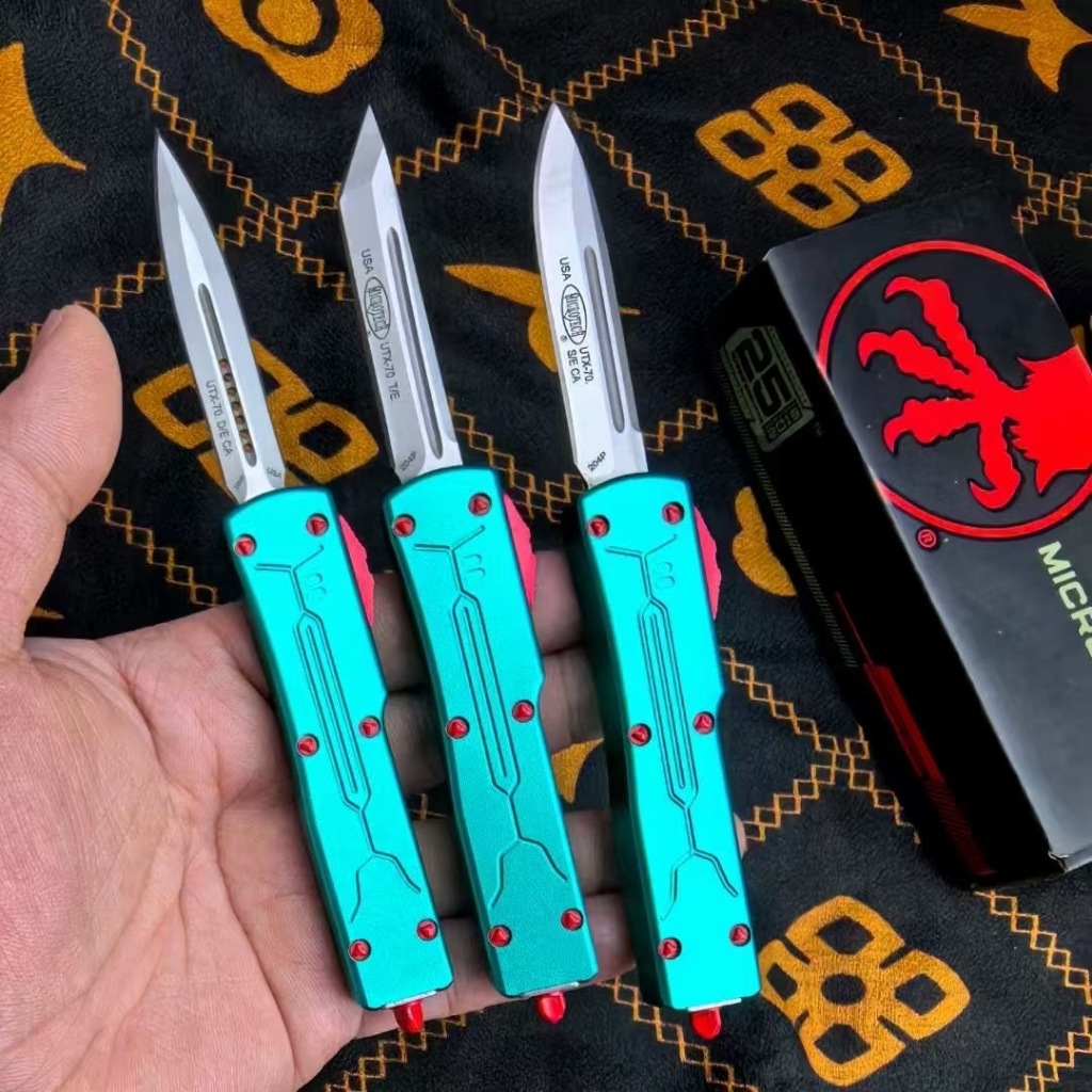 Microtech มินิ นักล่าเงินรางวัล Mini มีดกระโดดตรง มินิ OTF มือจับ ...