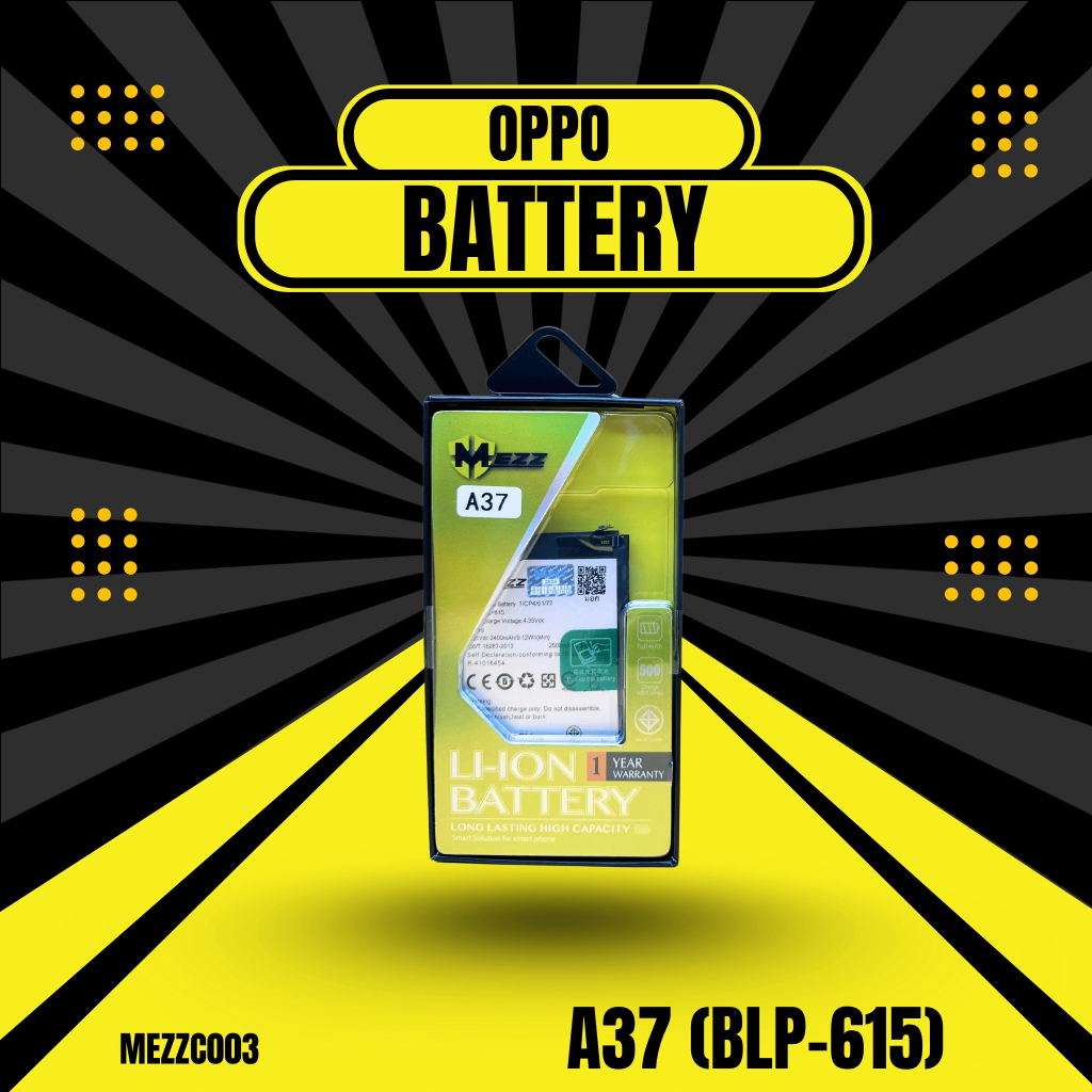 แบตเตอรี่ OPPO A37 (BLP-615)มอก.ยี่ห้อ(MEZZ) | Shopee Thailand