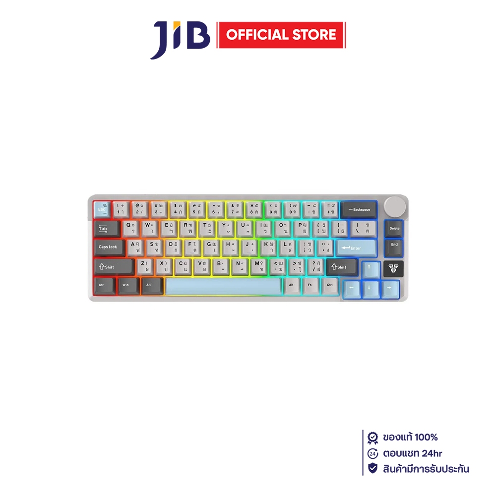 WIRELESS KEYBOARD (คีย์บอร์ดไร้สาย) FANTECH ATOM PRO66 MK919 RGB EN/TH ...