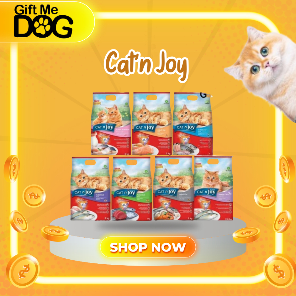 Cat'n joy แคทเอนจอย อาหารเม็ดสำหรับแมวขนาด7กิโล | Shopee Thailand