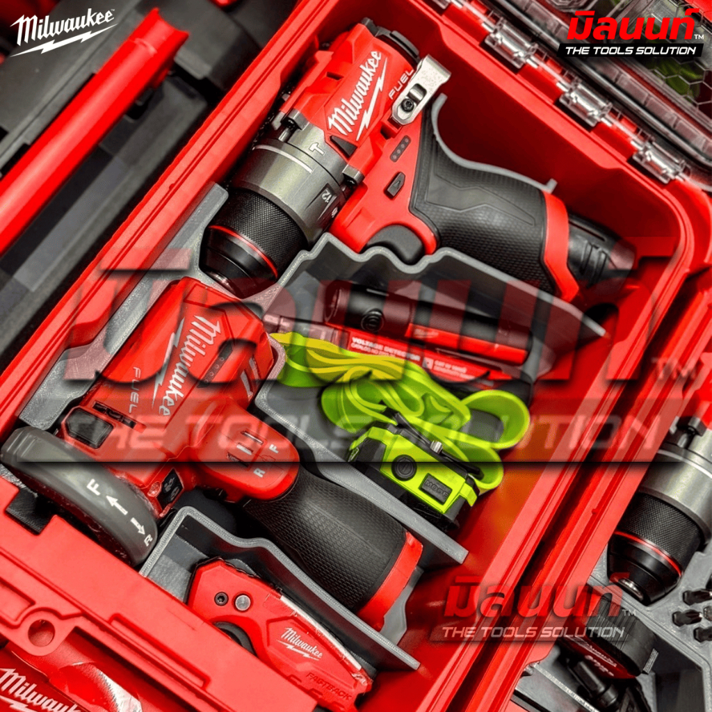 Milwaukee - สว่านกระแทกไร้สาย รุ่น M12FPD2-0 + เครื่องมือตัดไร้สาย 3 นิ้ว รุ่น M12 FCOT-0X + ชุด ...