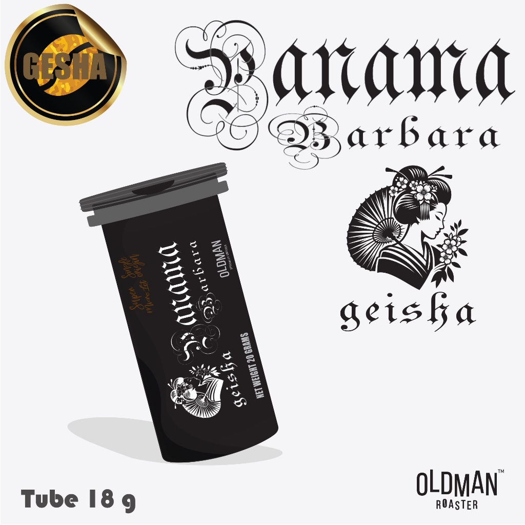เมล็ดกาแฟ GEISHA PANAMA BARBARA " เกอิชา ปานามา " ( Tube 18 g ) " คั่ว ...