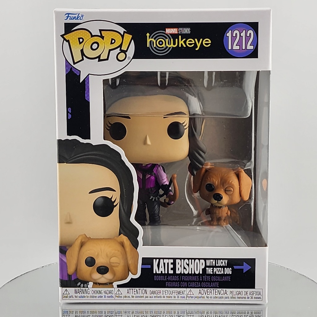 Funko Pop Marvel Hawkeye - Kate Bishop with Lucky The Pizza Dog 1212 ...