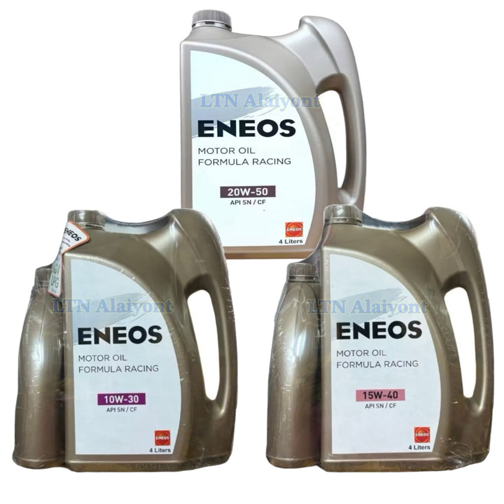 🌈 ของแท้ ️ 4+1 ลิตร ️น้ำมันเครื่องเบนซิน ENEOS MOTOR OIL FORMULA RACING ...