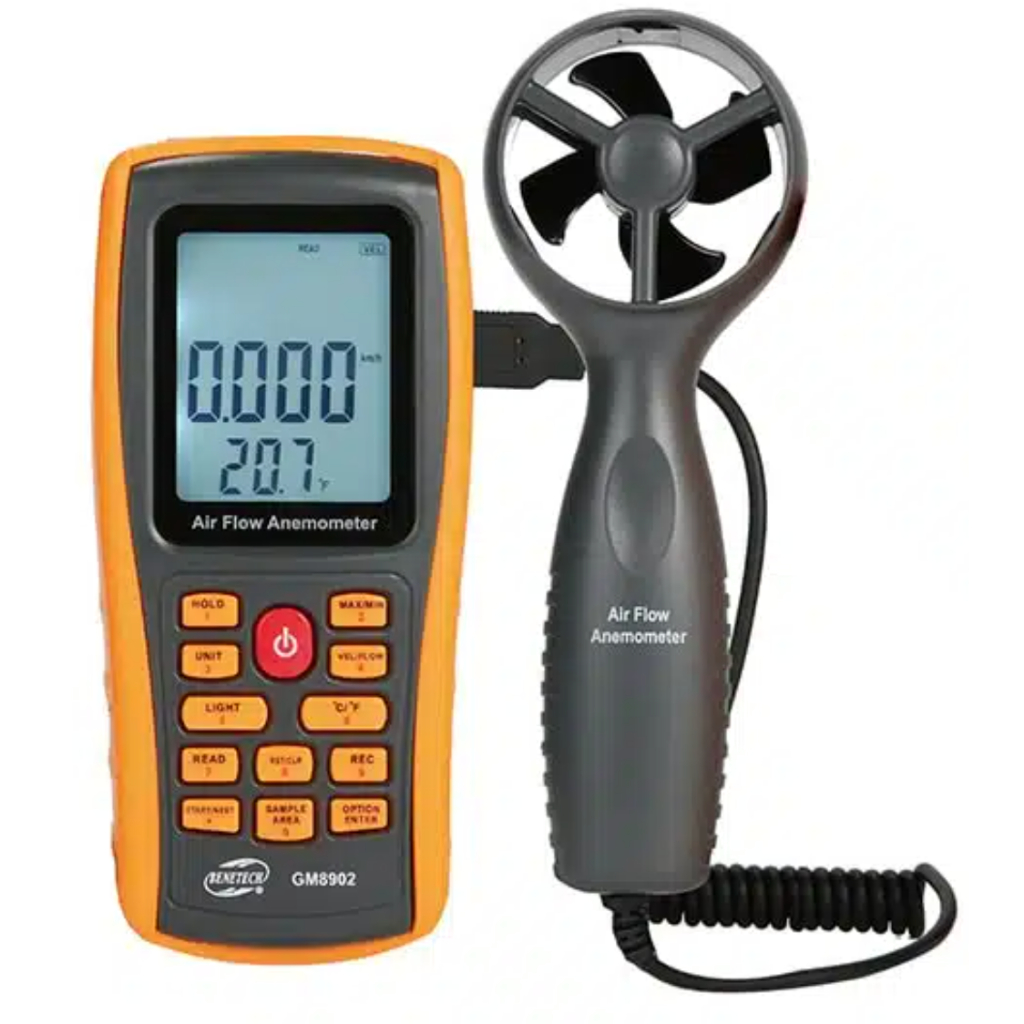 พร้อมส่ง Digital Flow Anemometer Wind Speed Meter Air Volume Tester ...