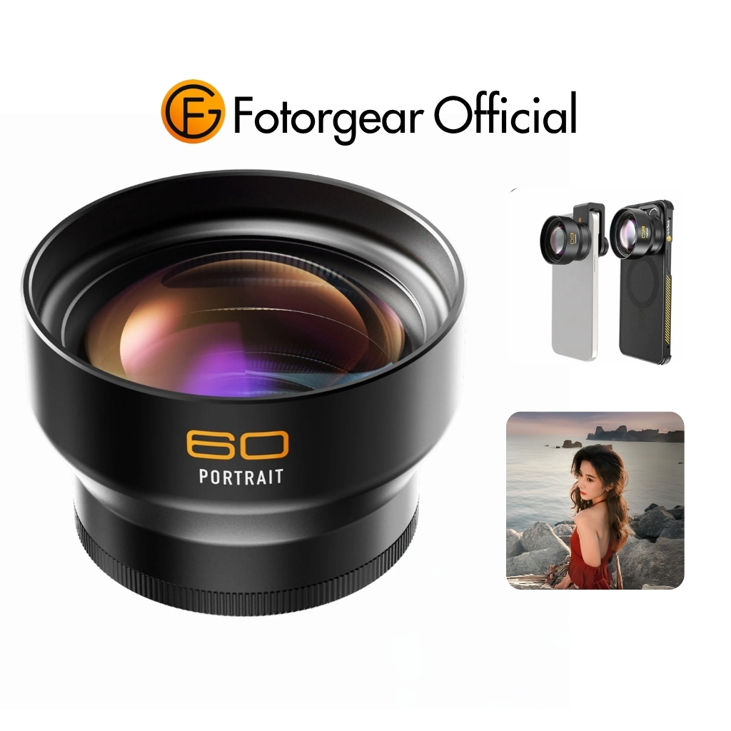Fotorgear 60mm Portrait Lens Pro II Series เลนส์มือถือ เลนส์พอร์ตเทรต ถ่ายบุคคล ระบบ T-Mount ส่ง ...