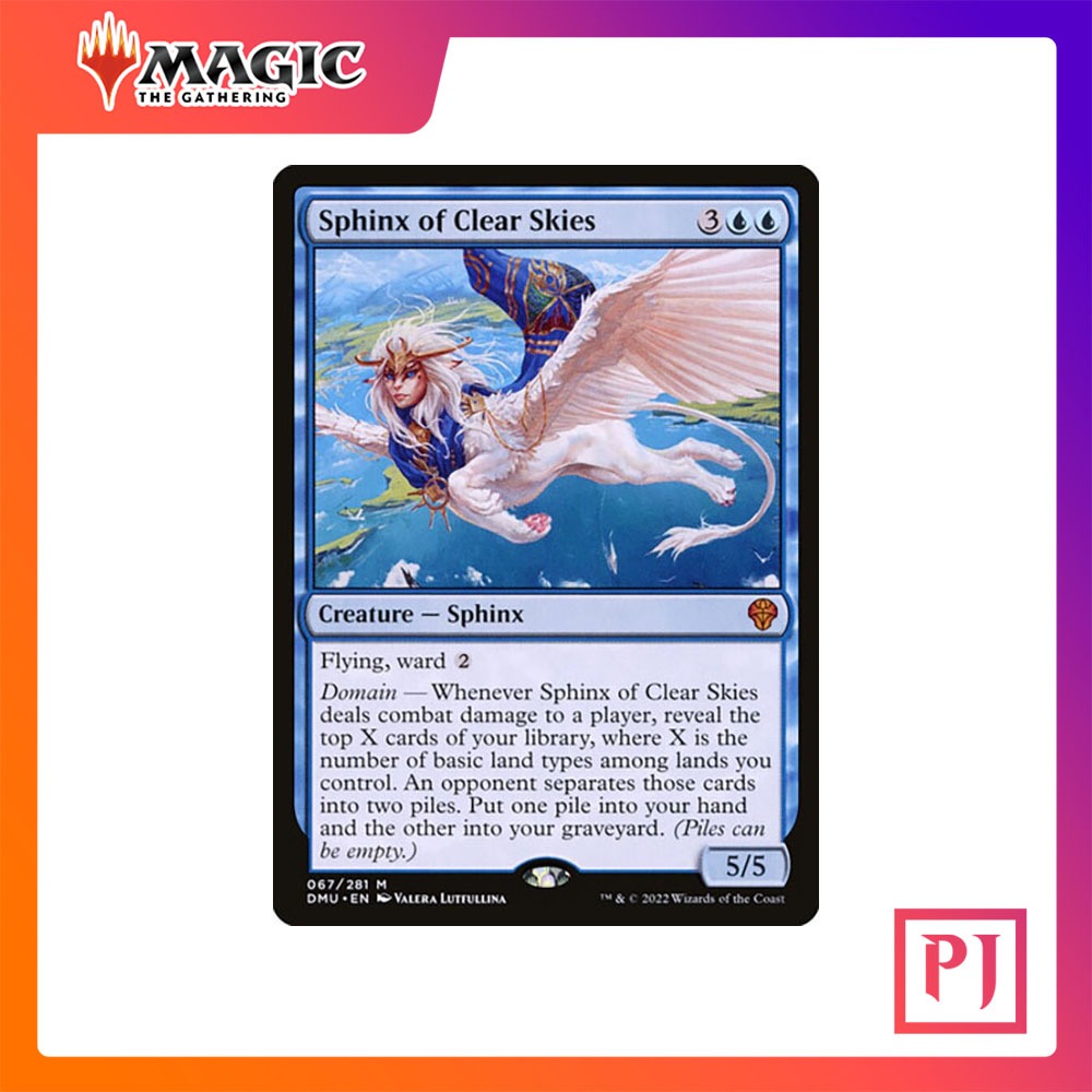 [MTG] Sphinx of Clear Skies [DMU] [BLUE] [MYTHIC] [NORMAL] [ENG] (การ์ดเมจิค / Magic the ...