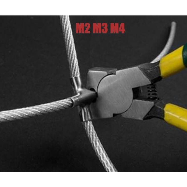 กิ๊ปจับลวดสลิง 4แฉก สแตนเลส 304 M2 M3 M4 (แพ็ค20ชิ้น) | Shopee Thailand