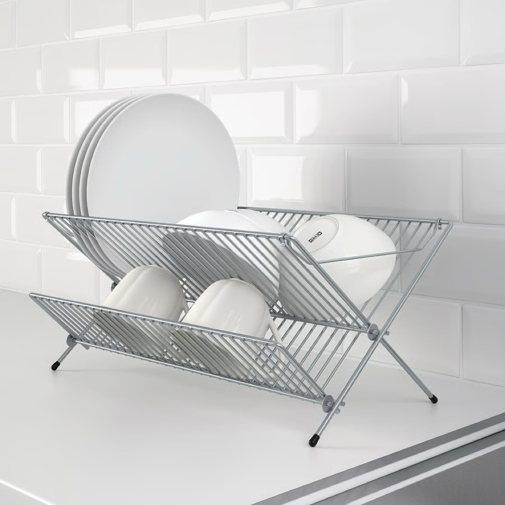 ที่คว่ำจาน ikea อิเกีย กัลวาไนซ์ KVOT ควูท | Shopee Thailand