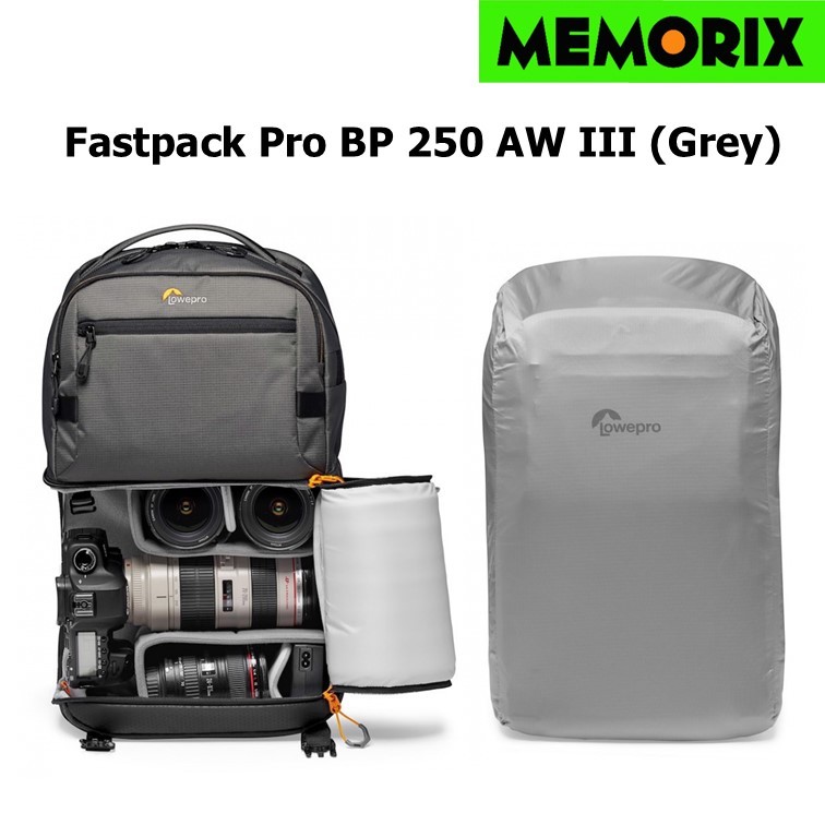 Lowepro Fastpack Pro BP 250 AW III Travel backpack (Grey) | Shopee Thailand