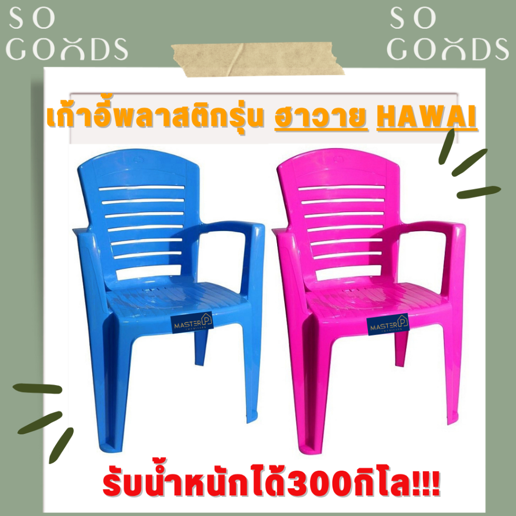 SOGOODS เก้าอี้พลาสติกมีพนักพิง มีที่วางแขน เกรดA มี4สีให้เลือก เก้าอี้ท้าวแขนตัวใหญ่ เก้าอี้ ...