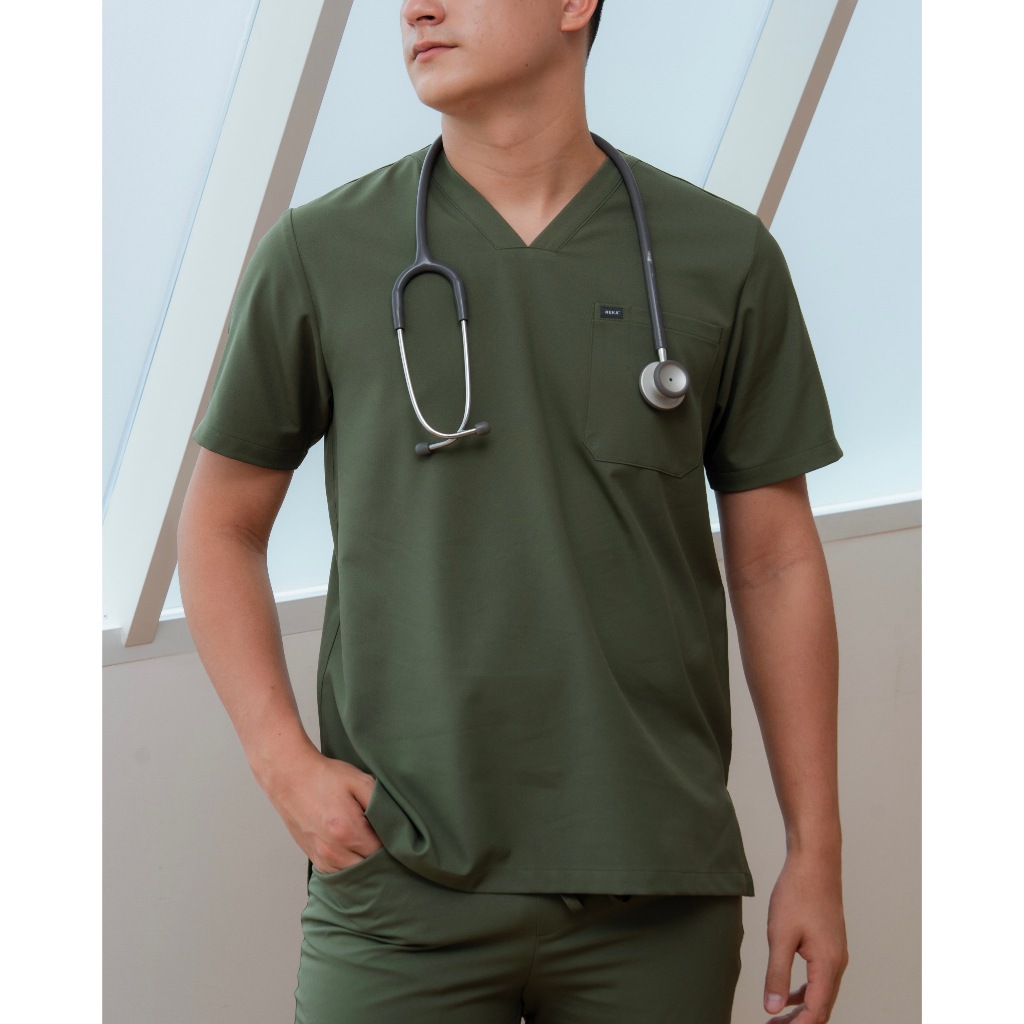 REKA SCRUBS - สี AlpineGreen - BEATRIX (ชุดสครับแพทย์ พยาบาล พร้อมปัก ...