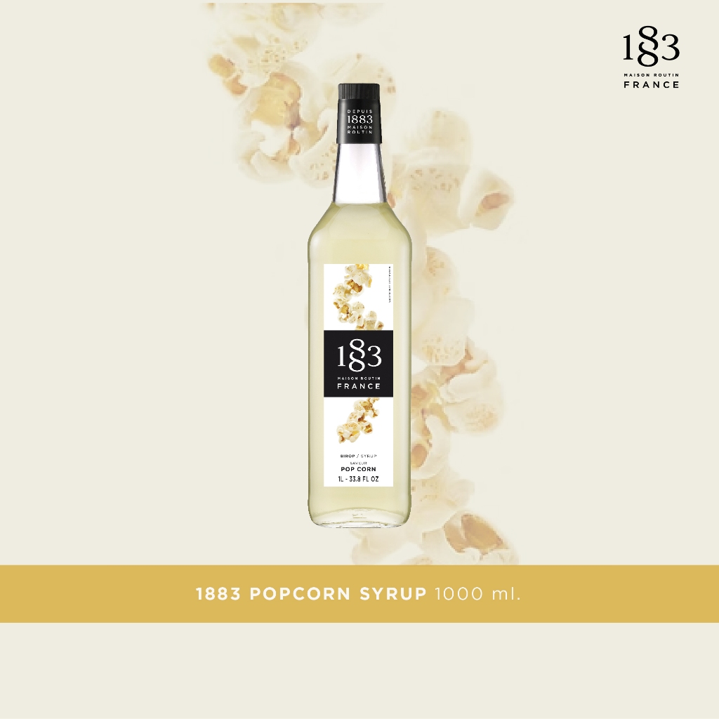 1883 Syrup น้ำเชื่อมกลิ่นป๊อปคอร์น 1000 มล. (1883 POPCORN SYRUP 1000 ml ...