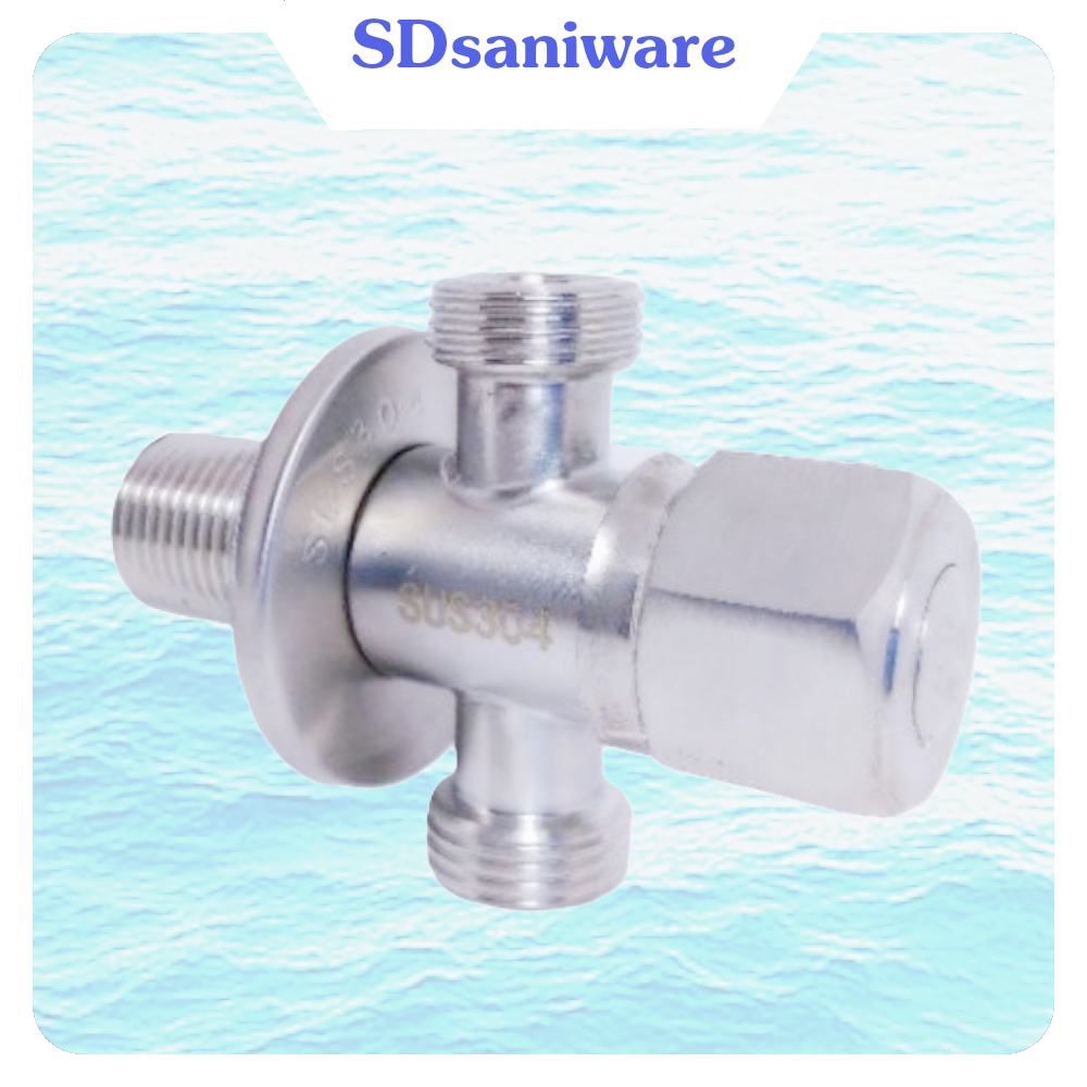 SD Saniware วาล์วฝักบัว สต็อปวาล์วสแตนเลส 2 ทาง น้ำออกแบบคู่ รหัสสินค้า ...