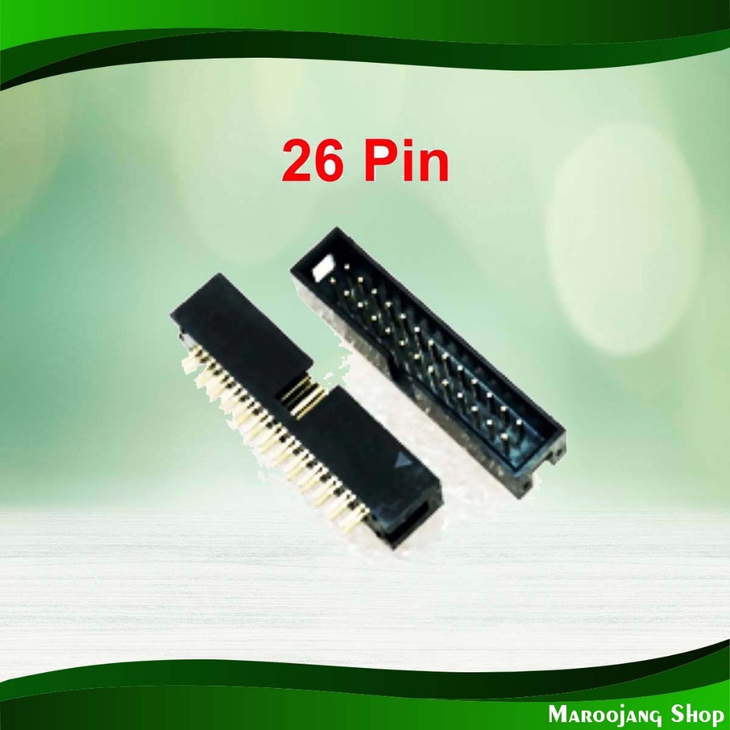 ขั้วเฮดเดอร์ 26P ตัวผู้ขาตรง Box Header Connector Straight | Shopee ...
