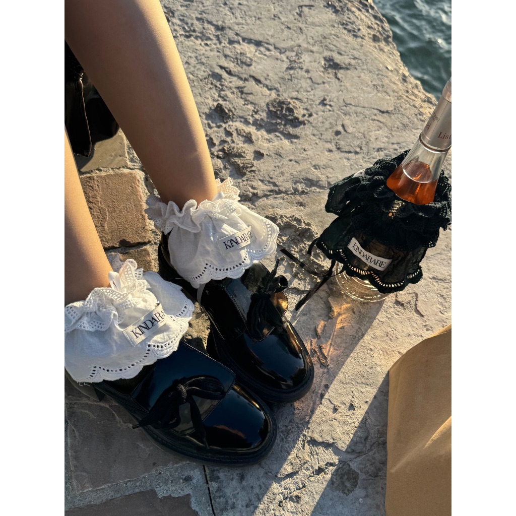 KINDARARE — Lulu lace leg cuffs (ถุงข้อเท้า พร้อมส่ง 2 สี) | Shopee ...