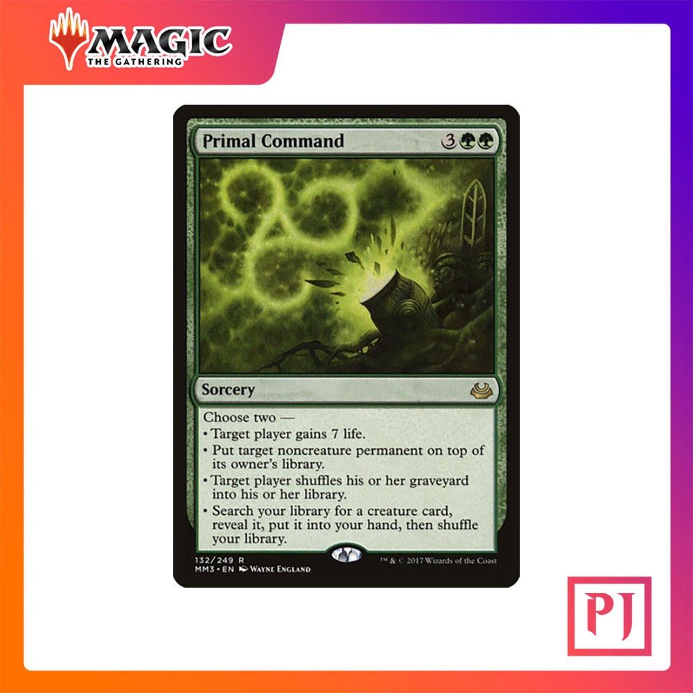 [MTG] Primal Command [MM3] [GREEN] [RARE] [NORMAL] [ENG] (การ์ดเมจิค ...