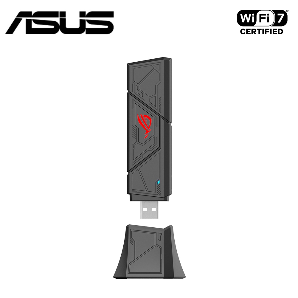 ยูเอสบีไวไฟ ASUS (ROG USB-BE92) BE6500 Tri-band WiFi 7 USB adapter ...