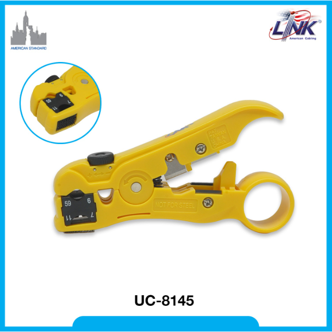 คีมเข้าหัวเเละคีมปอกสาย Link UC-8145 สำหรับ RG 59, RG 6 & RG 11 of F-Twist Connector | Shopee ...