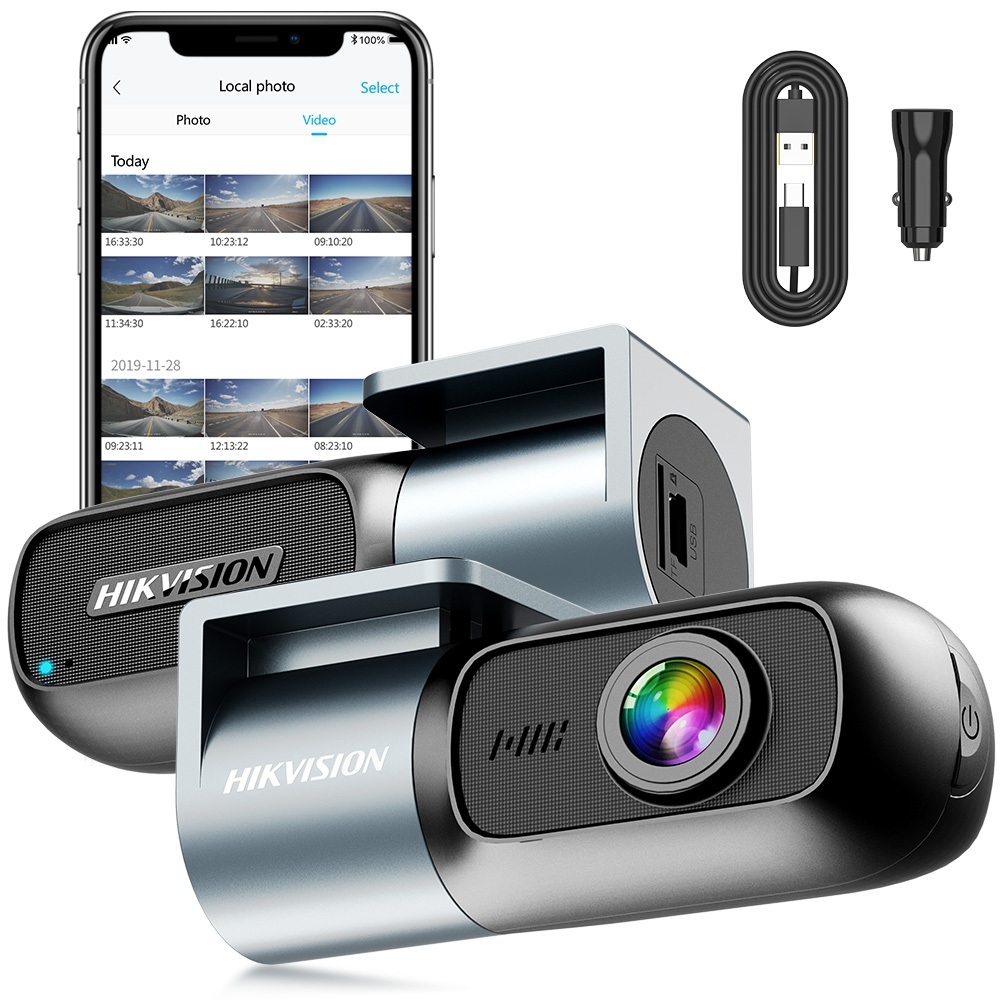 HIKVISION D1 กล้องติดรถยนต์ 1080P HD Dash Cam Car Camera +Wi-Fi ในตัว ...