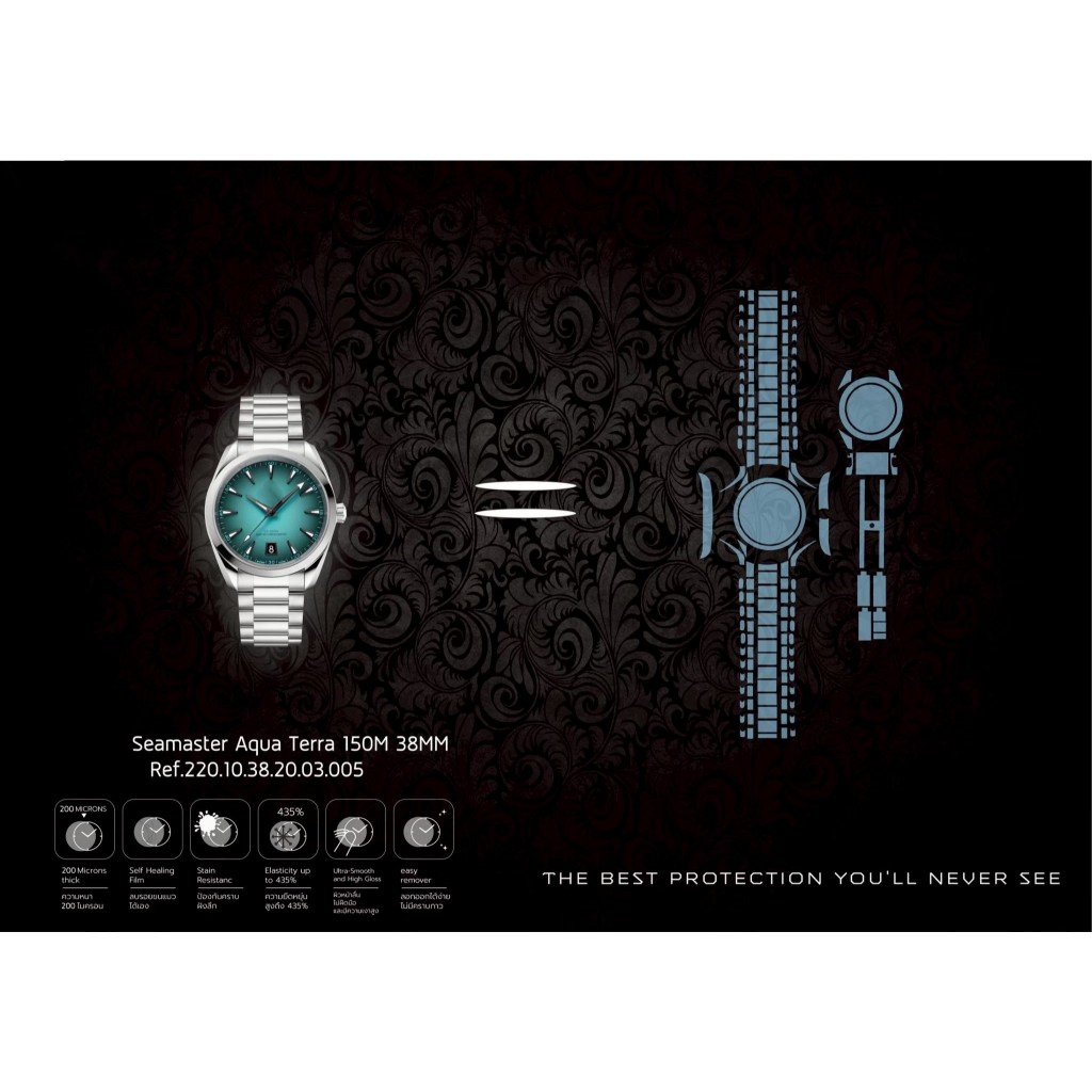 ฟิล์มกันรอยนาฬิกา Protection Film สำหรับ แบรนด์ Omega Seamaster Aqua ...