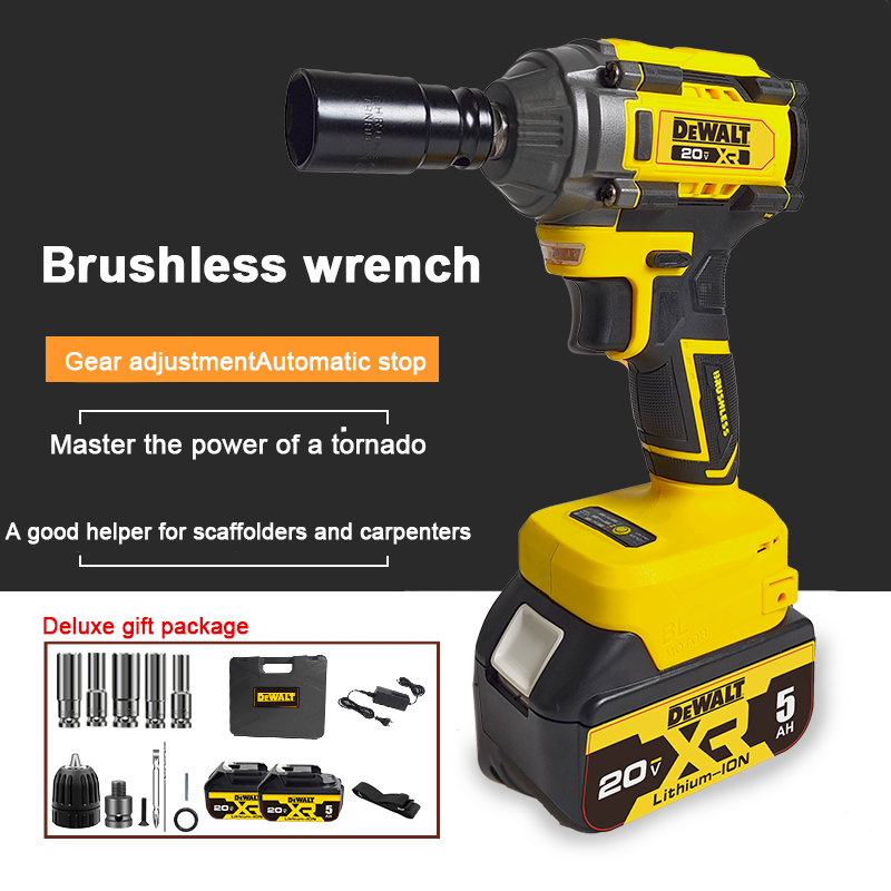 【ส่งแบตเตอรี่2ก้อน】DeWalt DCF887 ประแจไฟฟ้า 950N.M บล็อกไฟฟ้า vประแจไฟฟ้าไร้สาย ประแจกระแทกทรง ...