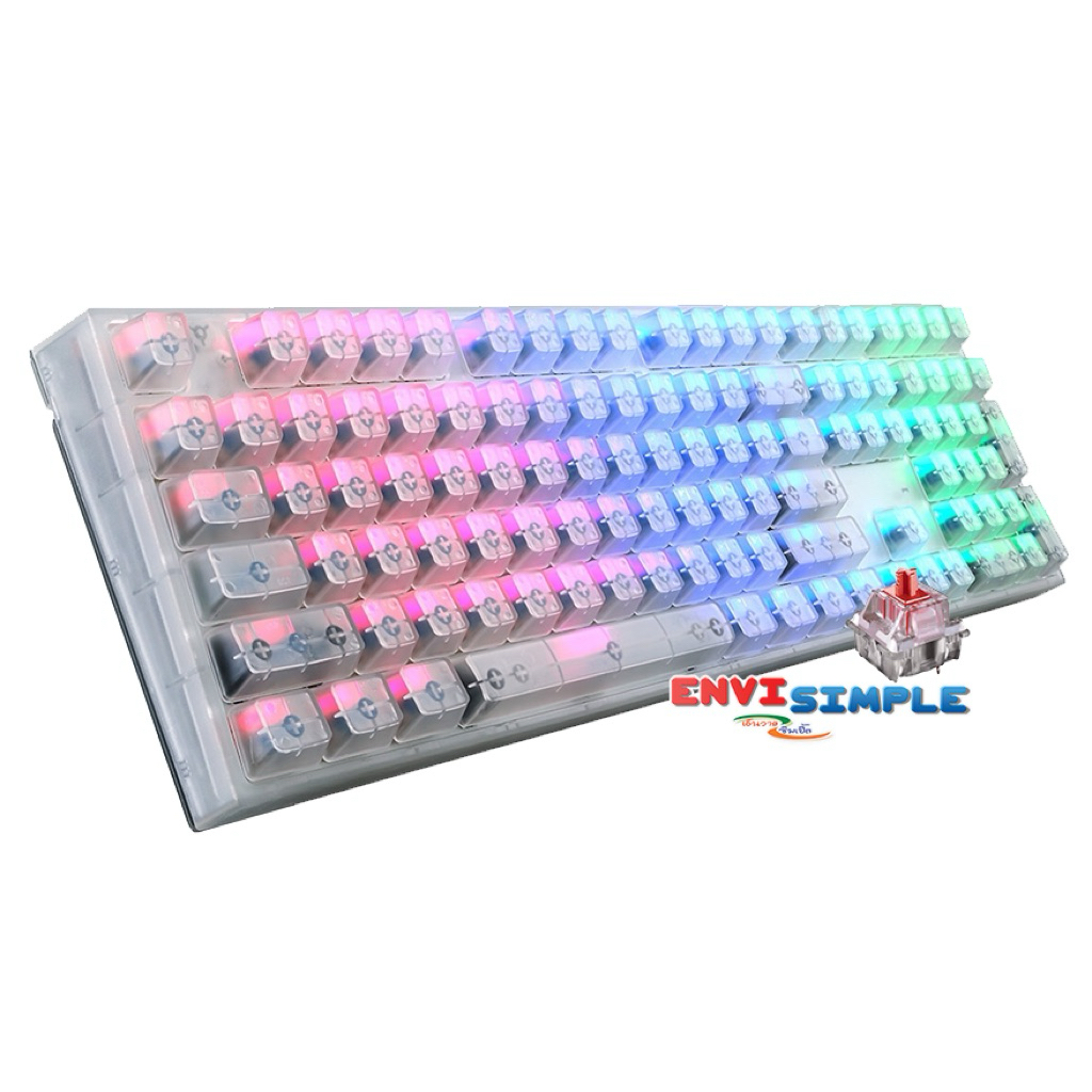 🛵มีส่งด่วน💨Cooler Masterkeys Pro L RGB Crystal Edition Red SW (EN ...