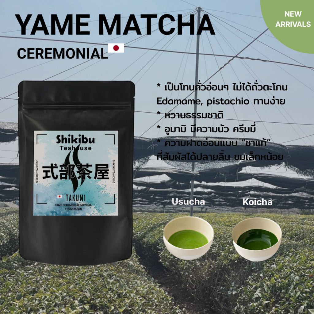 Yame matcha "Takumi" ผงมัทฉะญี่ปุ่น เกรดพิธี | Matcha ceremonial grade ...