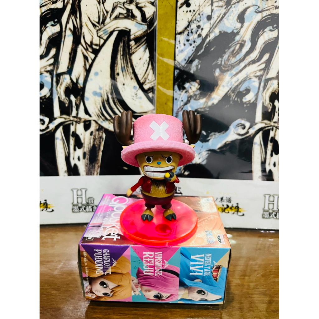 (Chopper) แท้100% ช็อปเปอร์ ฐานชมพู Chopper Cry Heart แมวทอง One piece ...