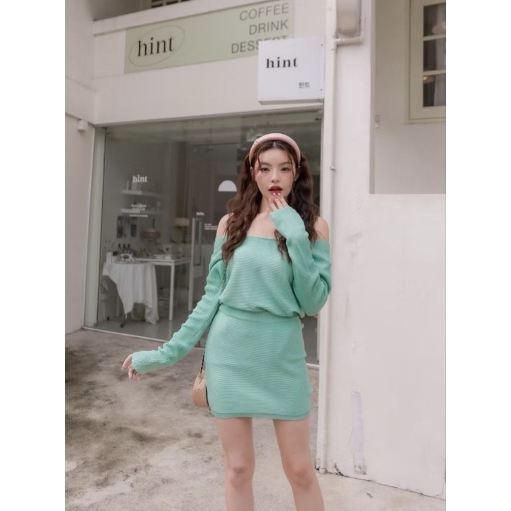 Joobs Losso Knit Set สีเขียวมิ้นท์ | Shopee Thailand