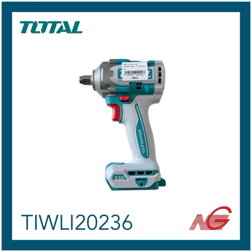 TOTAL โททอล บล็อก + ไขควงกระแทก ไร้สาย 1/2 นิ้ว 20V รุ่น TIWLI20236 ...