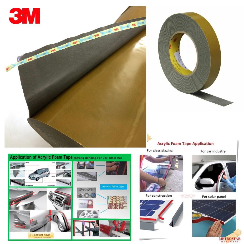 3M GT8000series กาวอะคริลิกสีเทา ประสิทธิภาพสูง สำหรับงานตกแต่งรถยนต์ ...