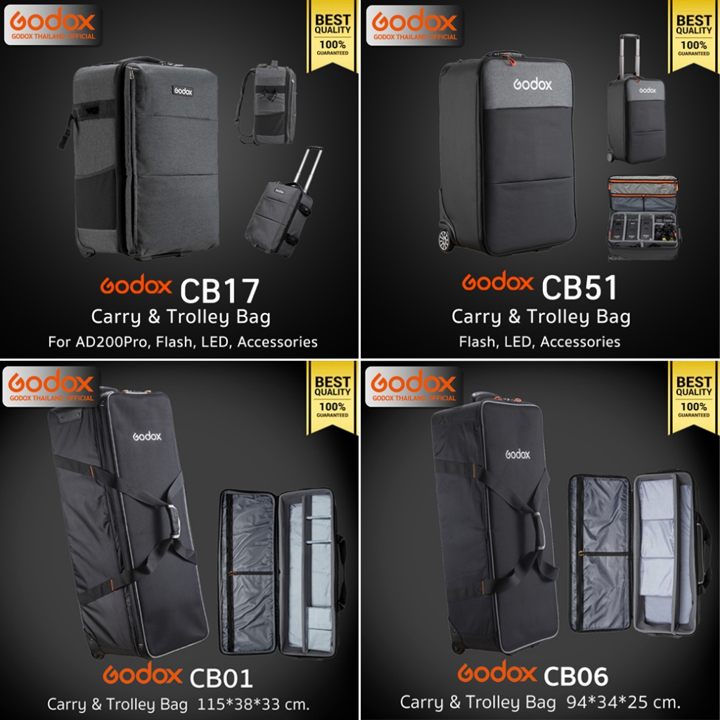 Godox Bag For Studio Set ,Tripod, Stand, Accessories - กระเป๋าชุดไฟ ขาไฟ ( CB01 CB04 CB05 CB06 ...