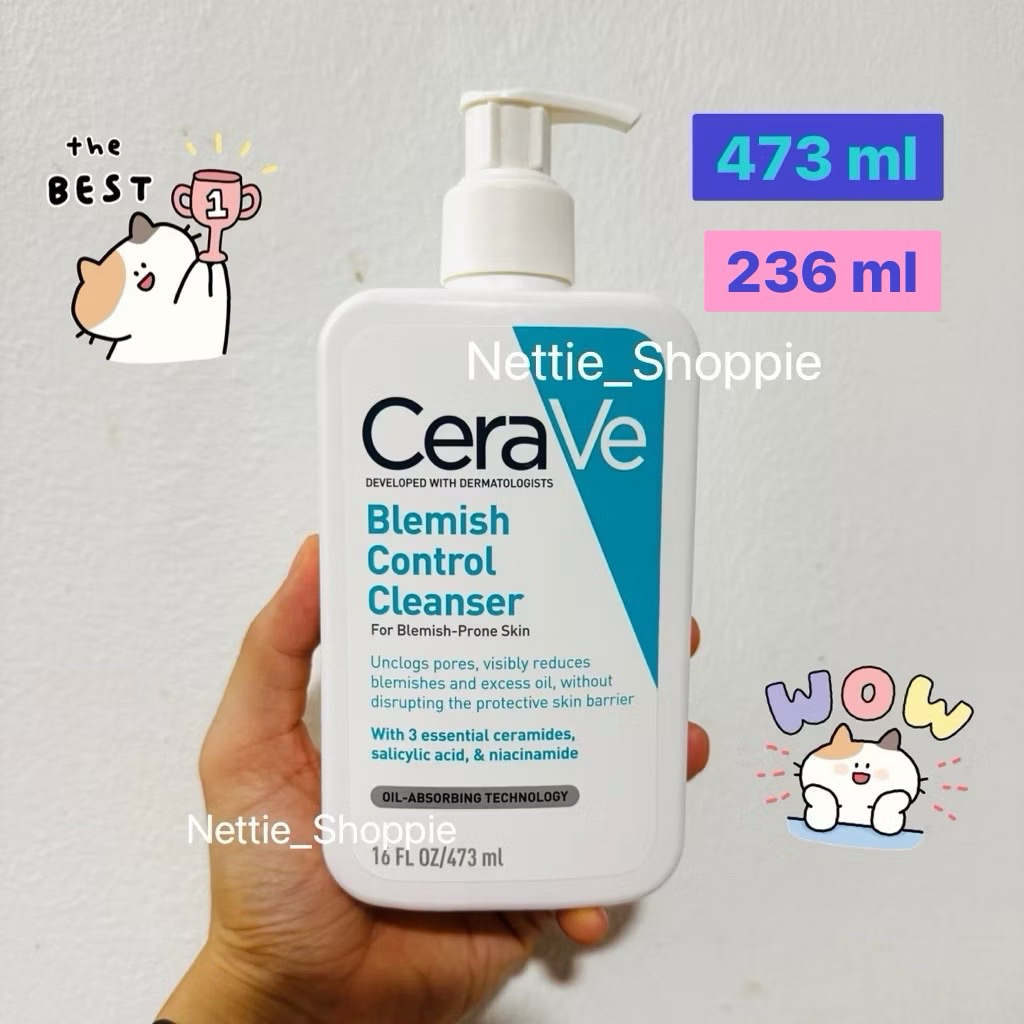 ของแท้ 💯% Cerave Blemish Control Cleanser 236/473 ml | Shopee Thailand