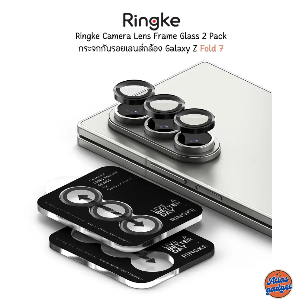 Ringke Camera Lens Frame Glass 2 Pack กระจกกันรอยเลนส์กล้อง 2 ชุด ...