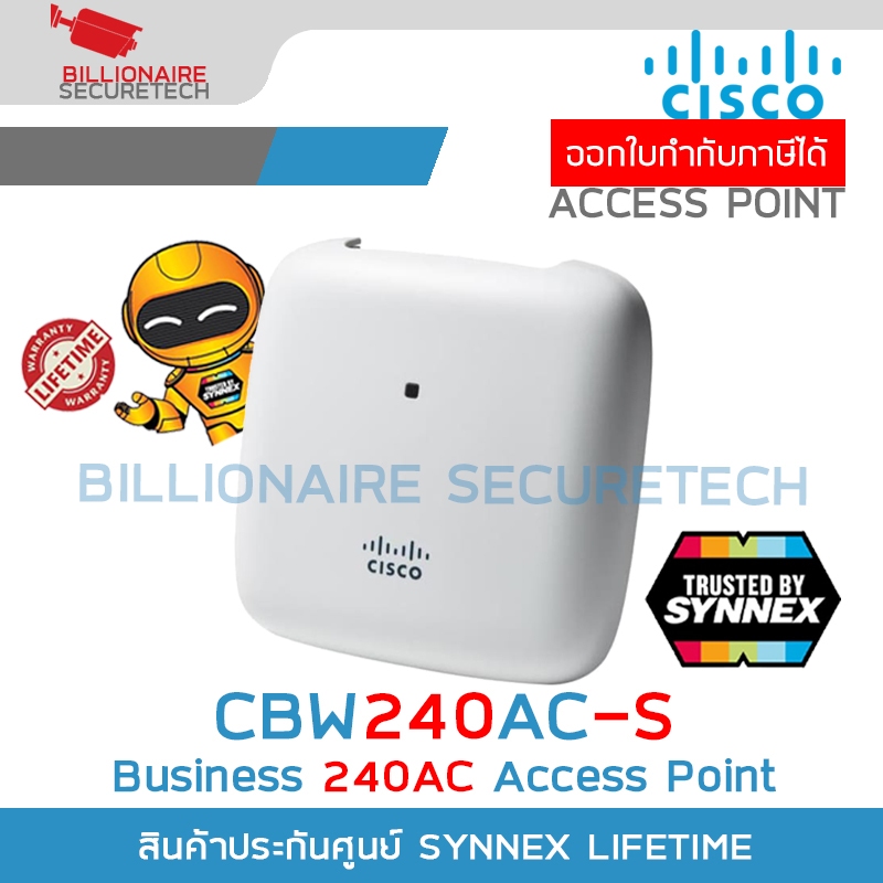 CISCO CBW240AC-S Business 240AC 802.11ac 4x4 Wave 2 Access Point Ceiling Mount BY BILLIONAIRE ...