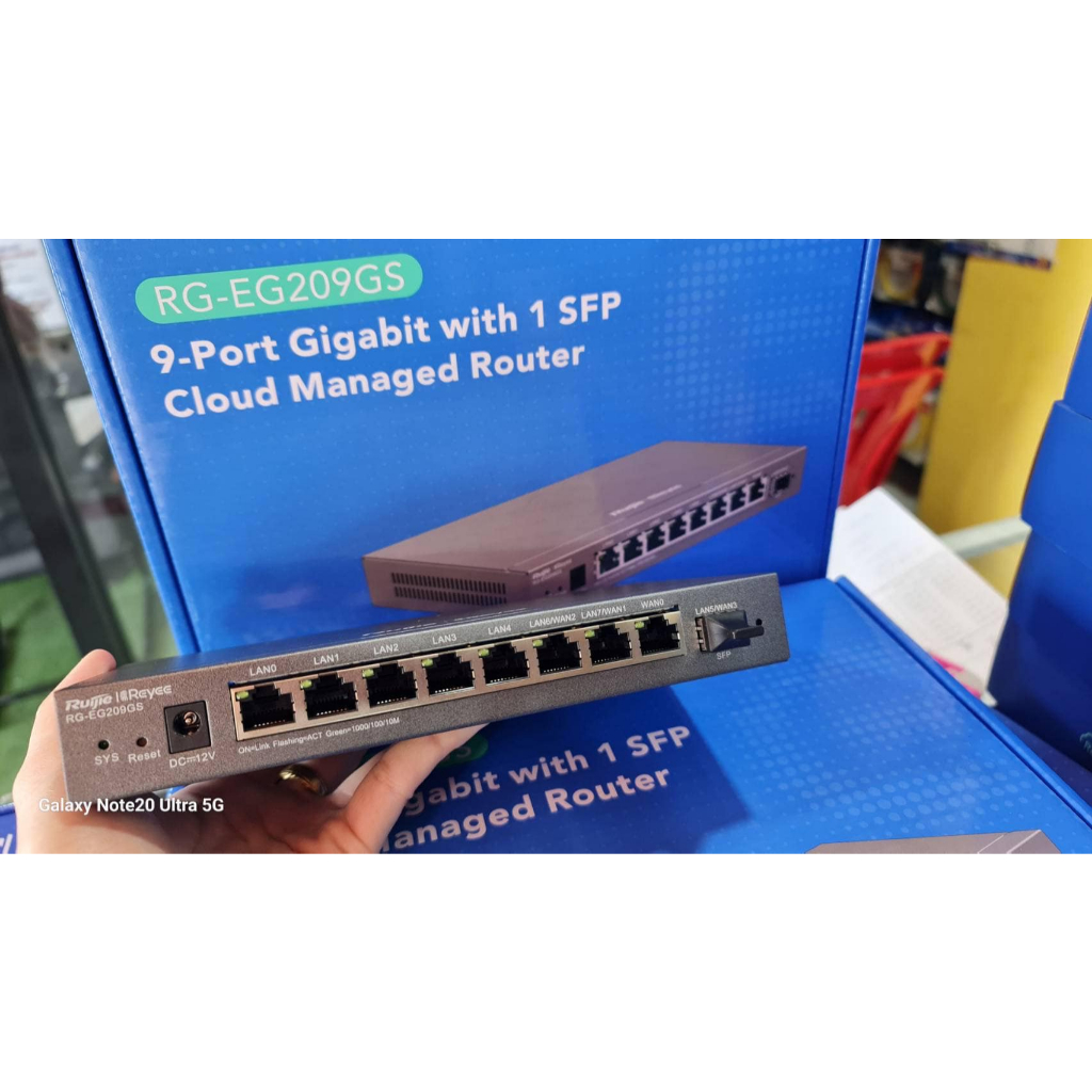 Reyee 9-Port Gigabit Cloud Managed SFP Router รุ่น RG-EG209GS | Shopee ...