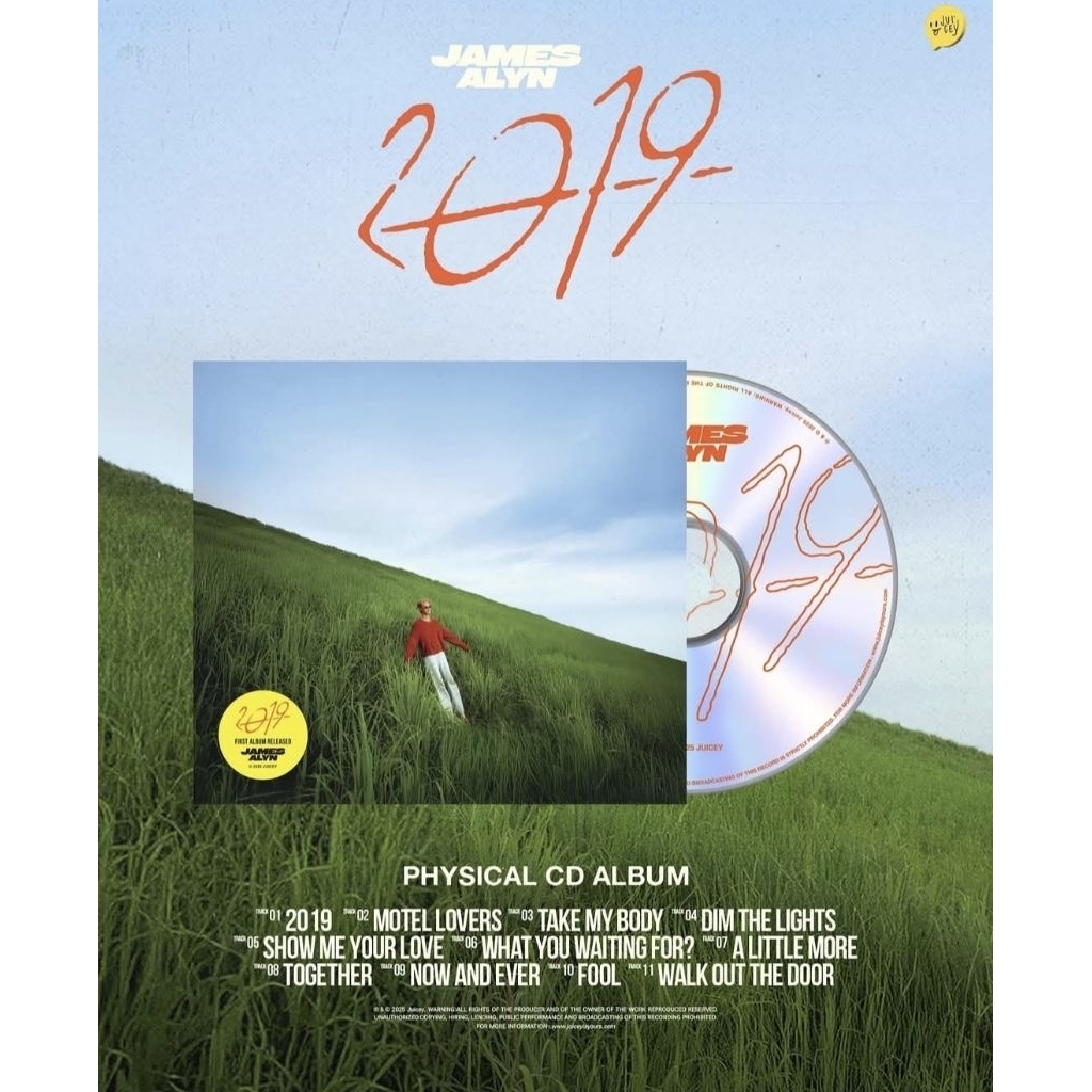 มือ1 CD James Alyn อัลบั้ม 2019 งานเดี่ยวนักร้องวง hybs | Shopee Thailand