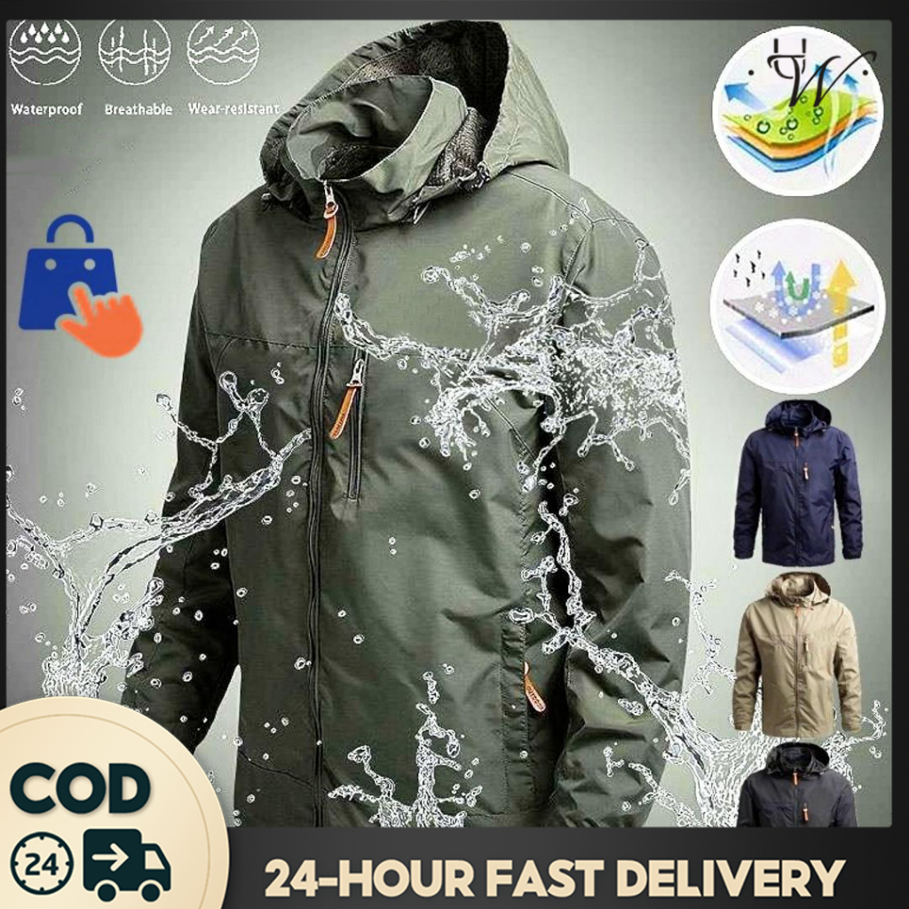 UniWear | COD เสื้อแจ็คเก็ตยุทธวิธี กันน้ำ กันลม เสื้อแจ็คเก็ตมีฮู้ดแบบ ...
