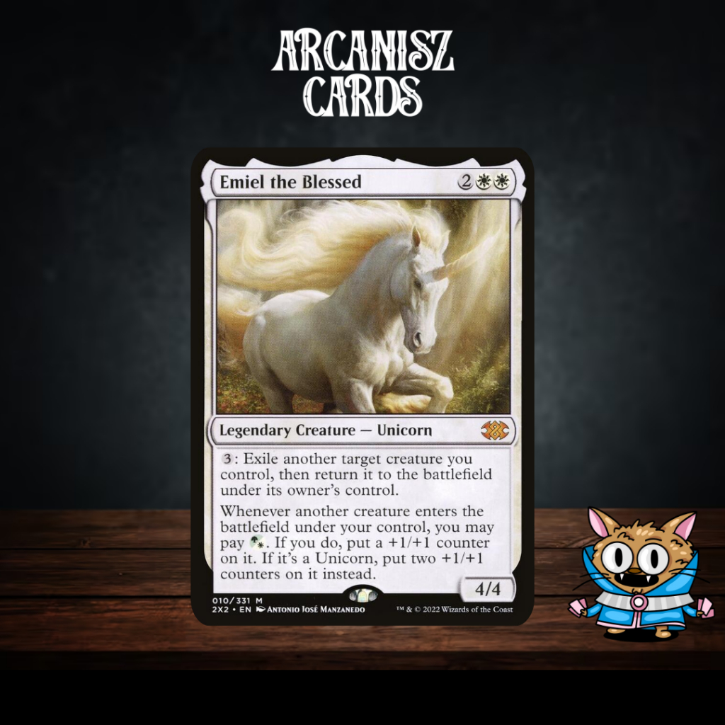 Emiel the Blessed FOIL (การ์ดฟอย) การ์ด Magic The Gathering Double ...