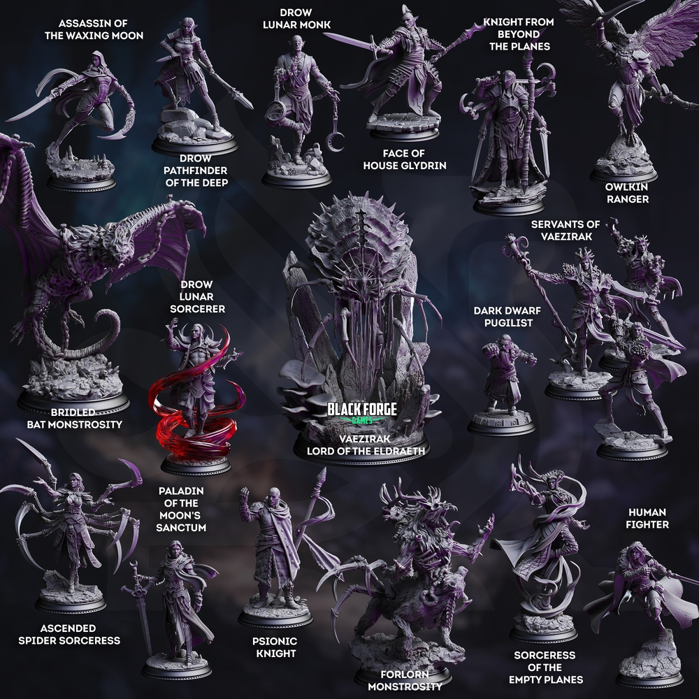 Drow From Beyond - โมเดลสำหรับ DnD miniature,[Made to order ส่งพัสดุ ...