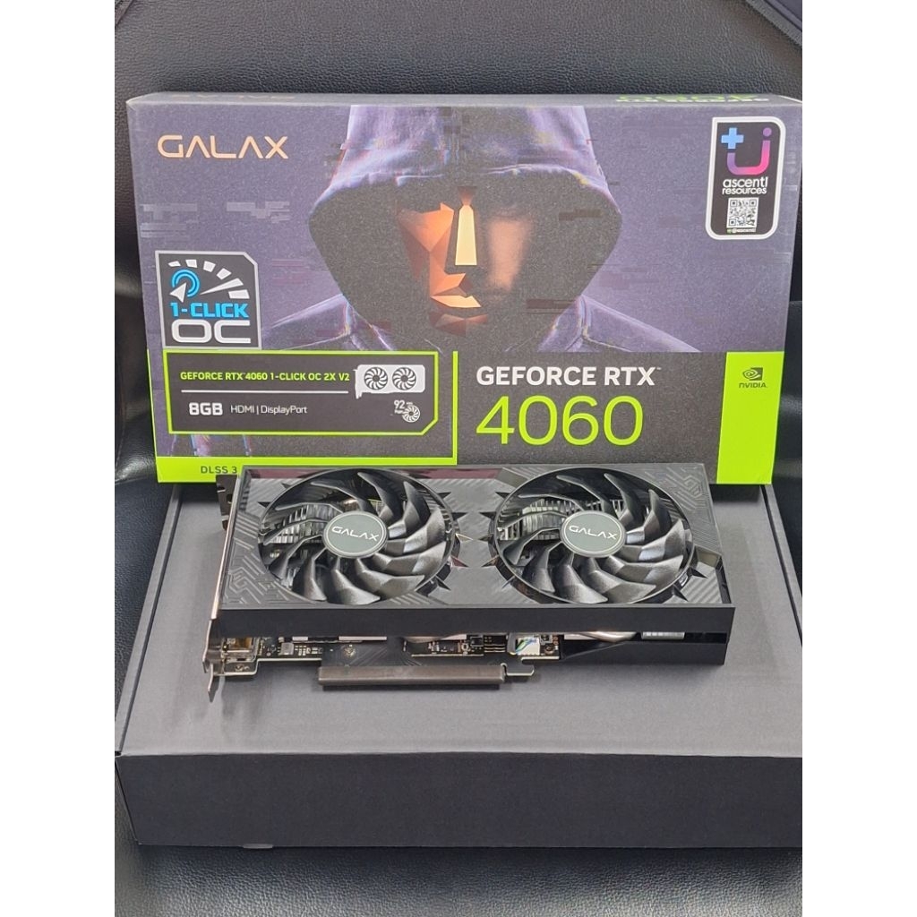 การ์ดจอมือ ️GALAX GEFORCE RTX 4060 1-CLICK OC 2X V3 - 8GB GDDR6 สภาพดี ...